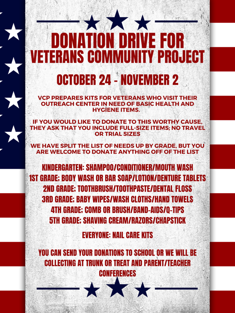 Veterans Community Project collection | Creekmoor Elementary School